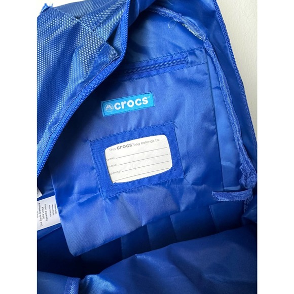 CROCS | Accessories | Crocs Kids Youth Blue Logo Duke Bookbag Backpack ...